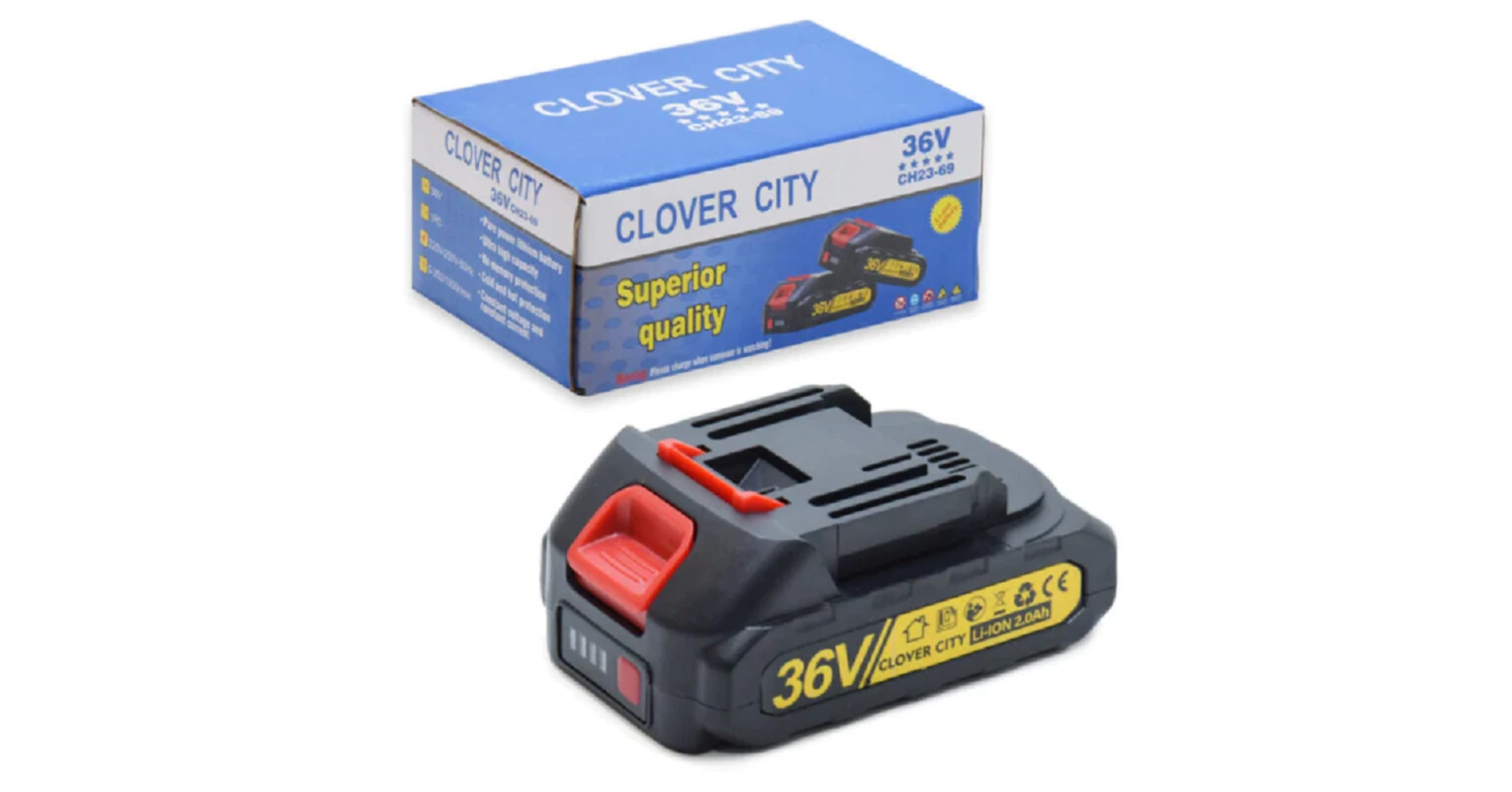Clover City 36V akkumulátor mini láncfűrészhez 2000 mAh - fekete (36v-aku)